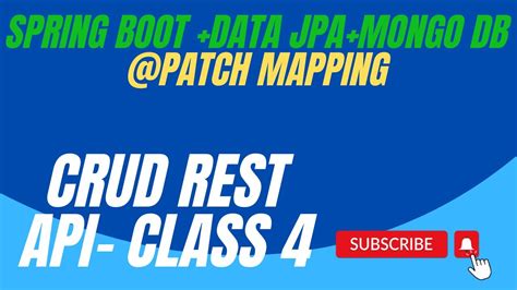 patchmapping spring and spring boot annotations spring boot rest api class 5 youtube