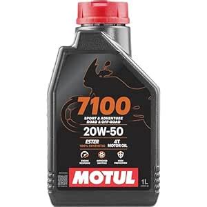 Motul 104103 7100 4T Fully Synthetic 20W 50 Petrol Engine Oil For Bikes