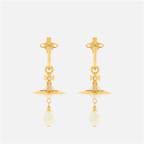 Vivienne Westwood Aleksa Gold Tone Rosewater Pearl And Cubic Ziroconia