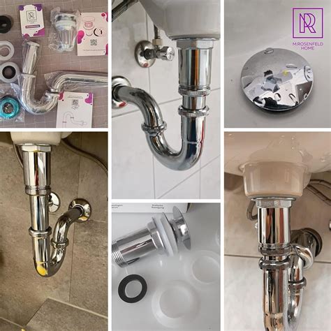 Siphon Waschbecken Edelstahl Und Ablaufgarnitur POP UP