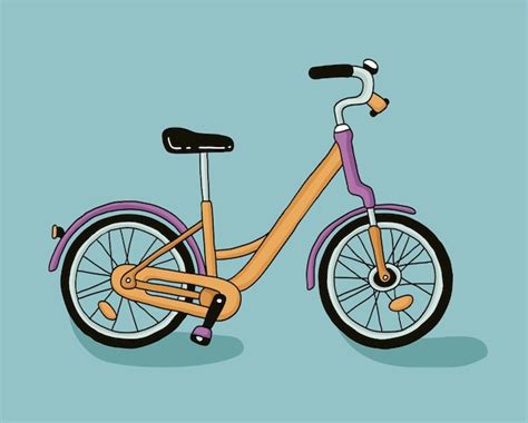 Premium Vector Bicycle Hand Drawn Vector Illustration Bike Artistic