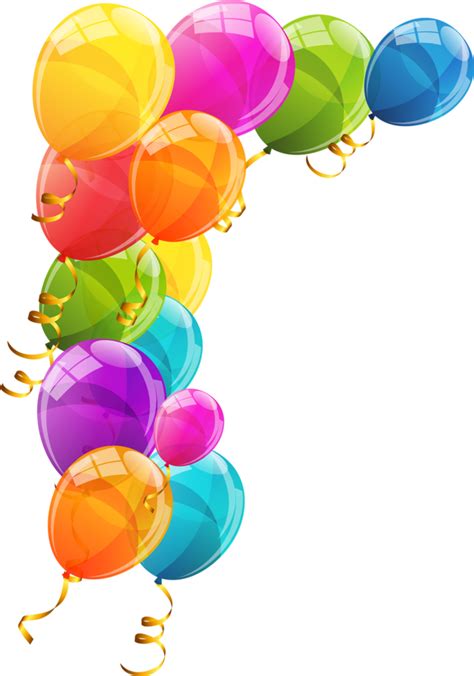 Feliz Cumpleaños Globos PNG para descargar gratis