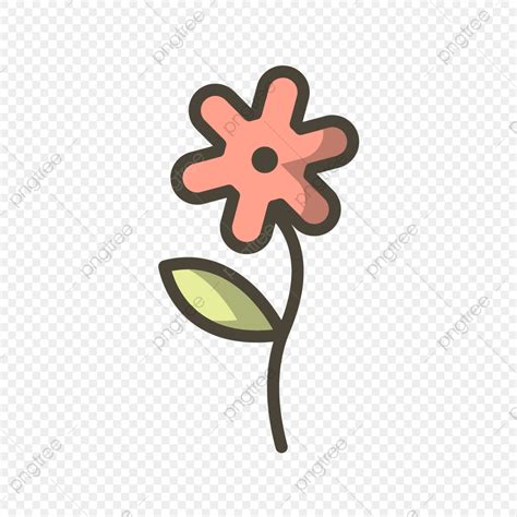 Vector Icono De La Flor PNG Diseño Flat Floral PNG y Vector para