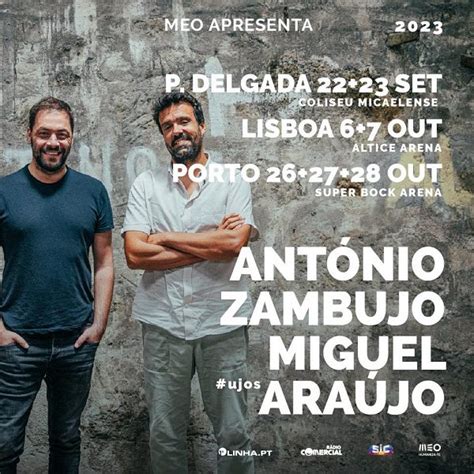 António Zambujo e Miguel Aráujo abrem datas extras em Lisboa Porto e