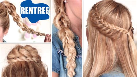 Tuto coiffure pour la rentrée Tresses faciles pour tous les jours