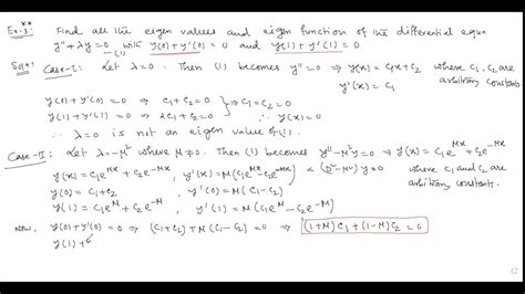 eigenvalue problem lecture 2 youtube