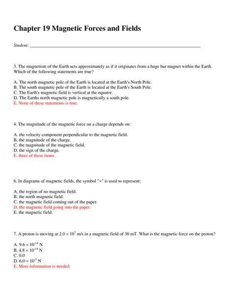Chapter Magnetic Forces And Fields