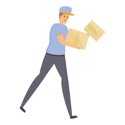 Icono De Cartero Descuidado Estilo De Dibujos Animados Vector The