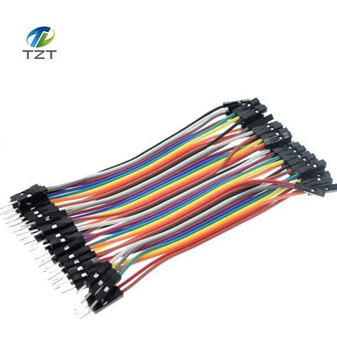 1lot 400pcs 10cm 2 54mm 1pin 1p 1p Male To Female Jumper Wire Dupont