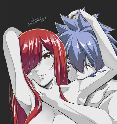 Erza Scarlet And Jellal Fernandes Fairy Tail Drawn By Mashima Hiro