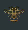 Honeybee Royalty Free Vector Image Vectorstock