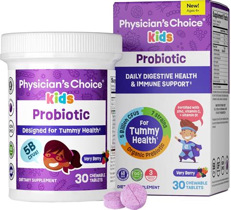 Physicians CHOICE Paquete de probióticos para niños probióticos para