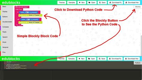 edublocks programming tool transition from scratch to python