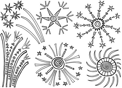 Desenhos De Fogos De Artif Cio Para Colorir