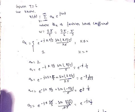 Solved 3 20 Pts Let X T Be A Periodic Signal With Period T 6