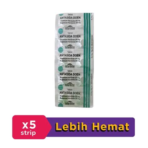 Antasida Doen 5 Strip 10 Tablet Strip Hemat Borongan Kegunaan