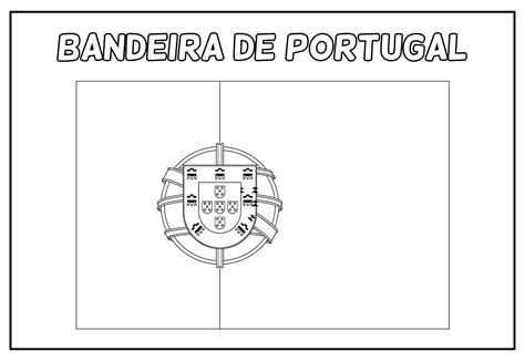 Desenhos Da Bandeira De Portugal Para Colorir Bora Colorir