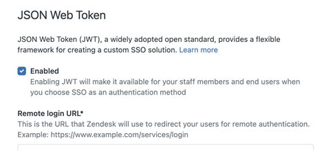 Enabling Jwt Sso