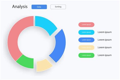 Premium Vector Circular Diagram Pie Chart Circular Graph Graphical