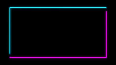 Pink And Sky Blue Neon Light Frame GLOWING BORDER LOOP VIDEO