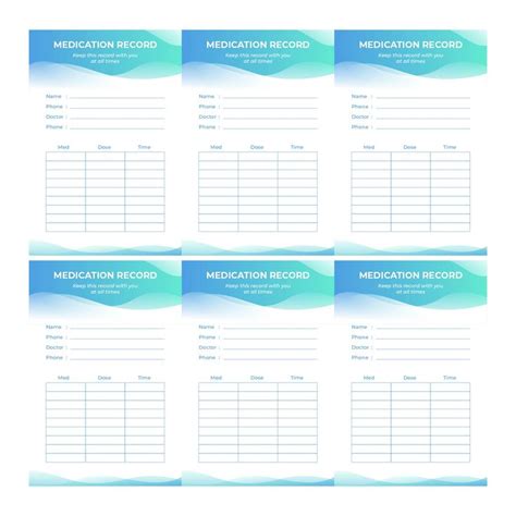 10 Best Free Printable Medication List For Wallet Medication List