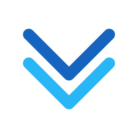Icono De Flecha Hacia Abajo Generic Blue