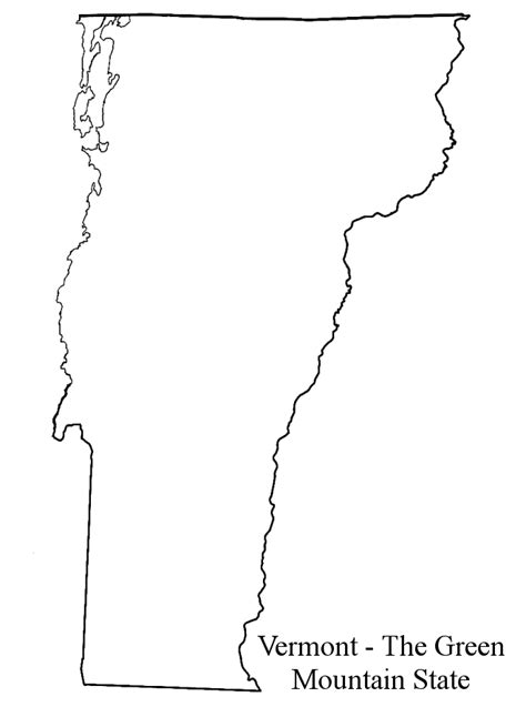 Vermont Outline Maps And Map Links
