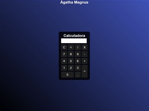 Github Htamagnus Calculadora Javascript Calculadora Feita Html