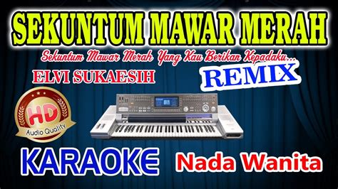 Sekuntum Mawar Merah Remix Karaoke Elvi Sukaesih Hd Audio Nada Wanita