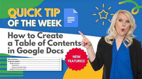 How To Create A Table Of Contents In Google Docs NEW Features YouTube