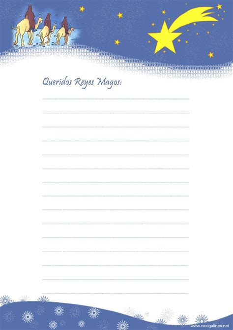 M S De Cartas Para Enviar A Los Reyes Para Imprimir Y Descargar