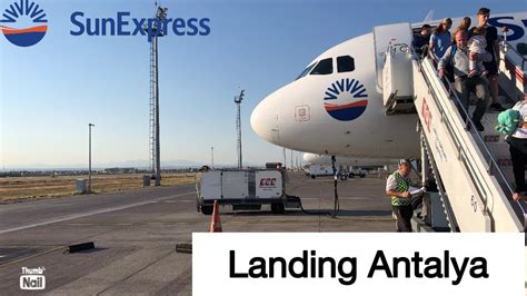Airline Aviation SunExpress Landing Antalya YouTube