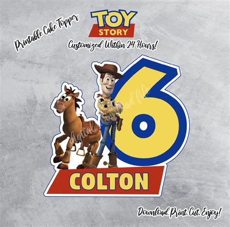 WOODY Cake Topper Toy Story Cake Topper Woody Toy Story Party