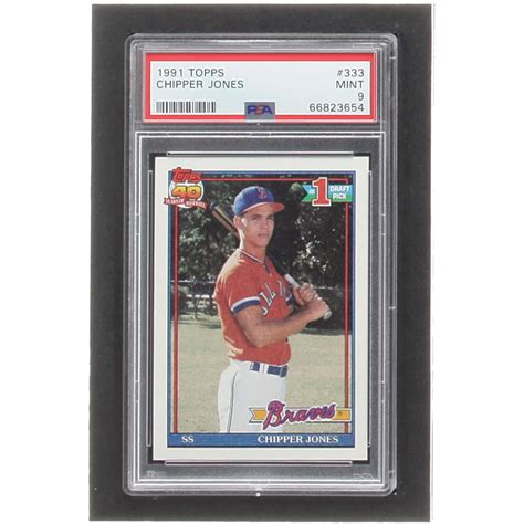 Chipper Jones 1991 Topps 333 RC PSA 9 Pristine Auction