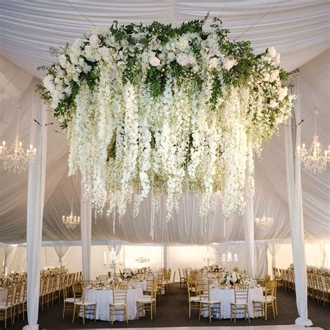 Cewor Pack Wisteria Hanging Flowers Feet Artificial Flowers Fake