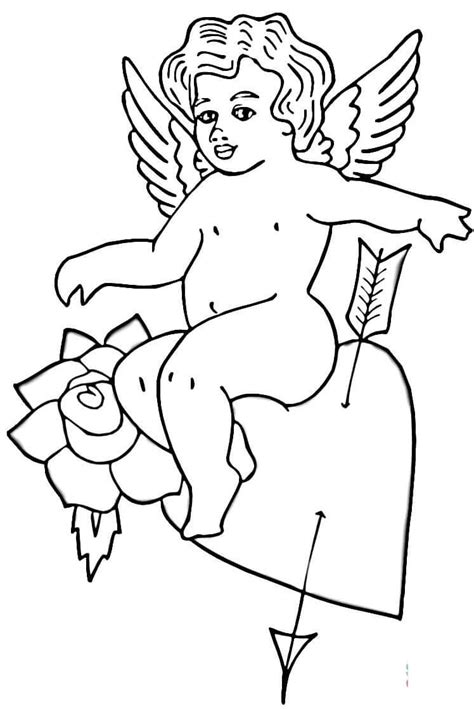 Cupid Coloring Page