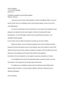 Lettre Document Manuscrit Aide Soignante Exemple Le Projet Riset
