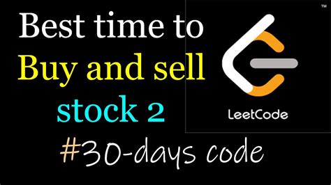 best time to buy and sell stock 2 valley peak approach leetcode 122 youtube