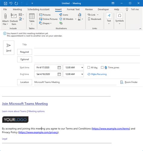How To Add A Signature To A Microsoft Teams Meeting Request In Outlook