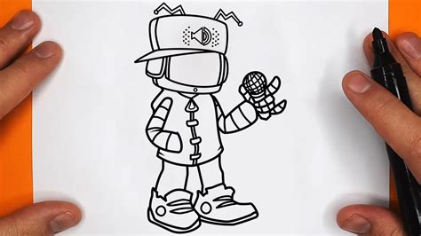 COMO DIBUJAR A STATIC Friday Night Funkin FNF paso a paso fácil
