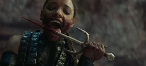 Mortal Kombat 2 Tati Gabrielle Nei Panni Di Jade Nelle Nuove Foto Dal