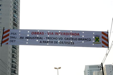 Santo André interdita trecho da Avenida Industrial para obras no