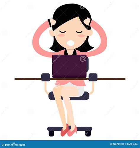 Dizzy Woman Feeling Sick Vector Cartoon Illustration CartoonDealer