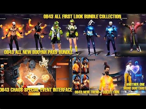 OB43 ALL FIRST LOOK COLLECTION ITEMS REVIEW OB43 BUNDLES WEAPONS