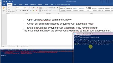 solved execution of scripts is disabled on this system powershell youtube