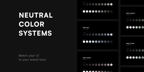 Neutral Color Systems Figma Community