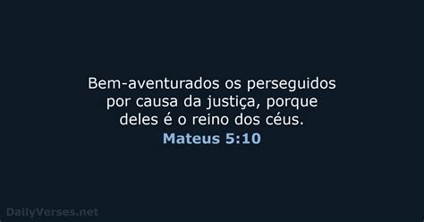 22 de outubro de 2019 Versículo da Bíblia do dia ARA Mateus 5 10