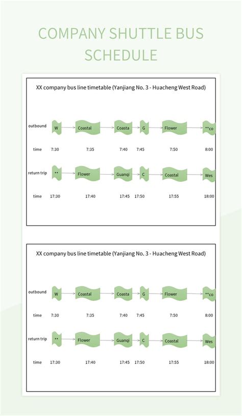 Free Bus Templates For Google Sheets And Microsoft Excel Slidesdocs