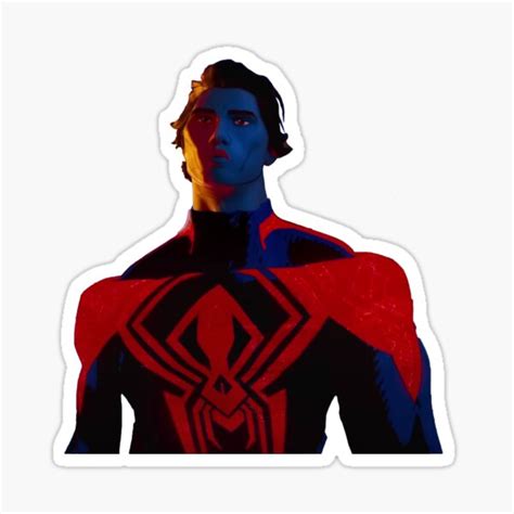 Spider 2099 Miguel Ohara Miguel Ohara Spidermen Sticker For Sale By Juliatesf Redbubble