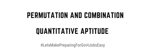 permutation and combination pdf quantitative and aptitude